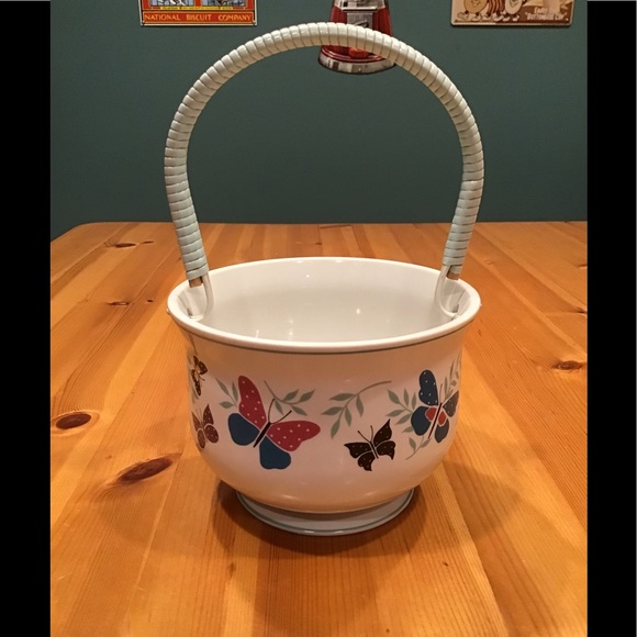 Teleflora | Accents | Vintage Butterfly Planter Basket Asian Style 8s ...